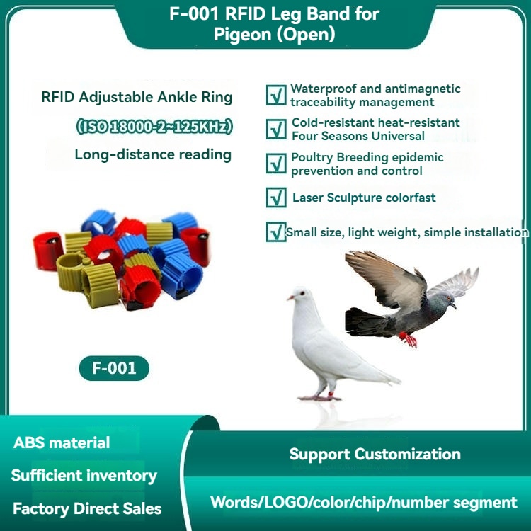 RFID Leg Band for Pigeons for Accurate Identification & Tracking